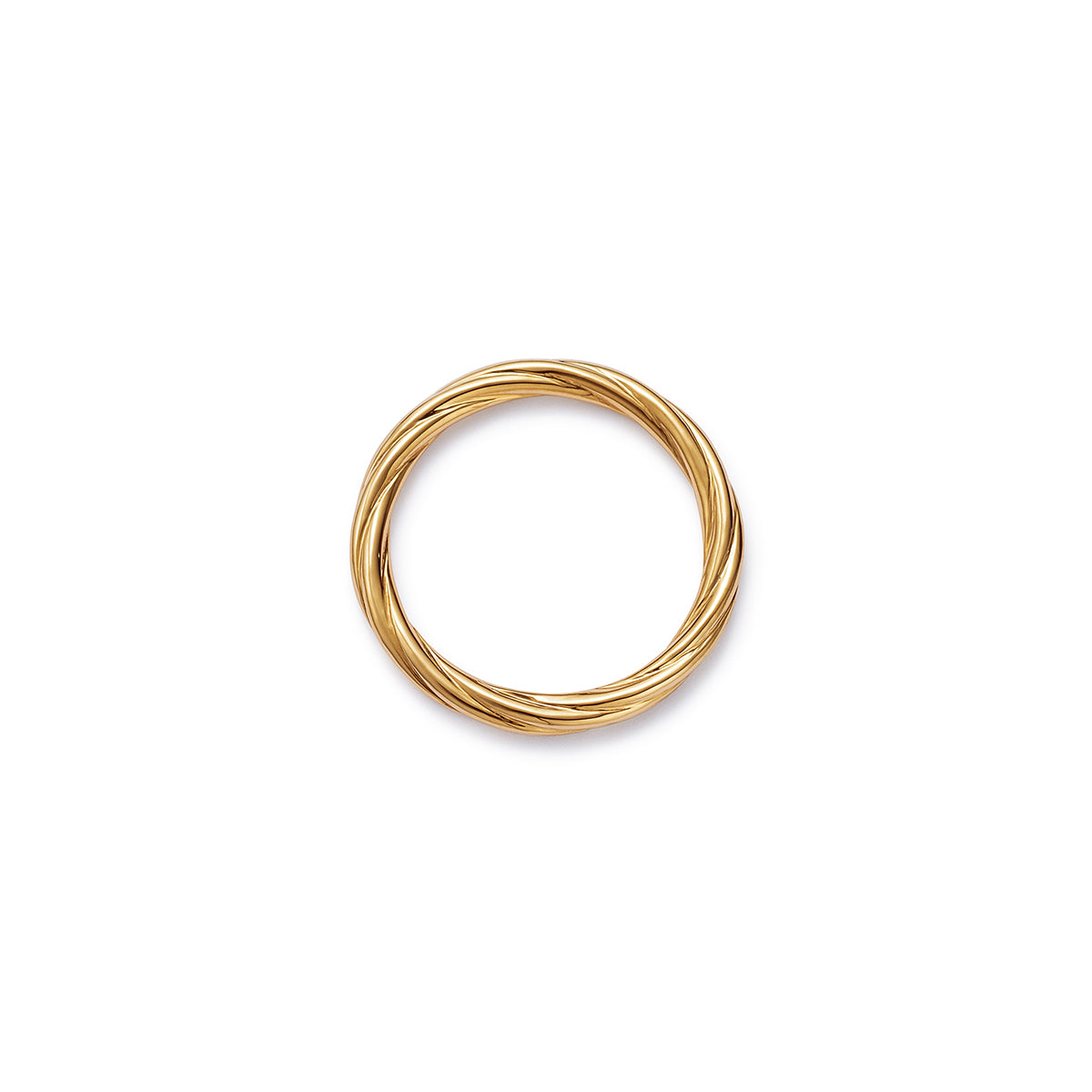 Mare Twisted Stacking Ring | Gold Stacking Rings by FUTURA